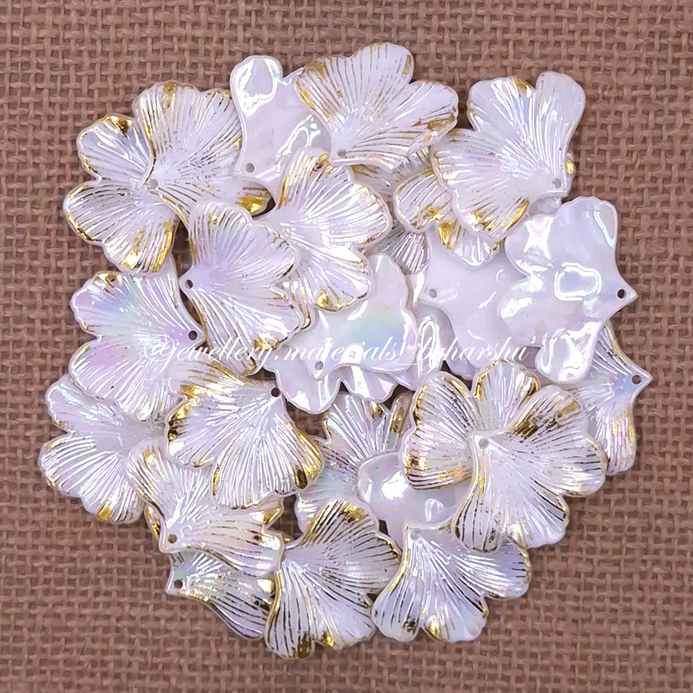 22 x 30MM White Flower Brooch Shells – Harshu's Craft Store