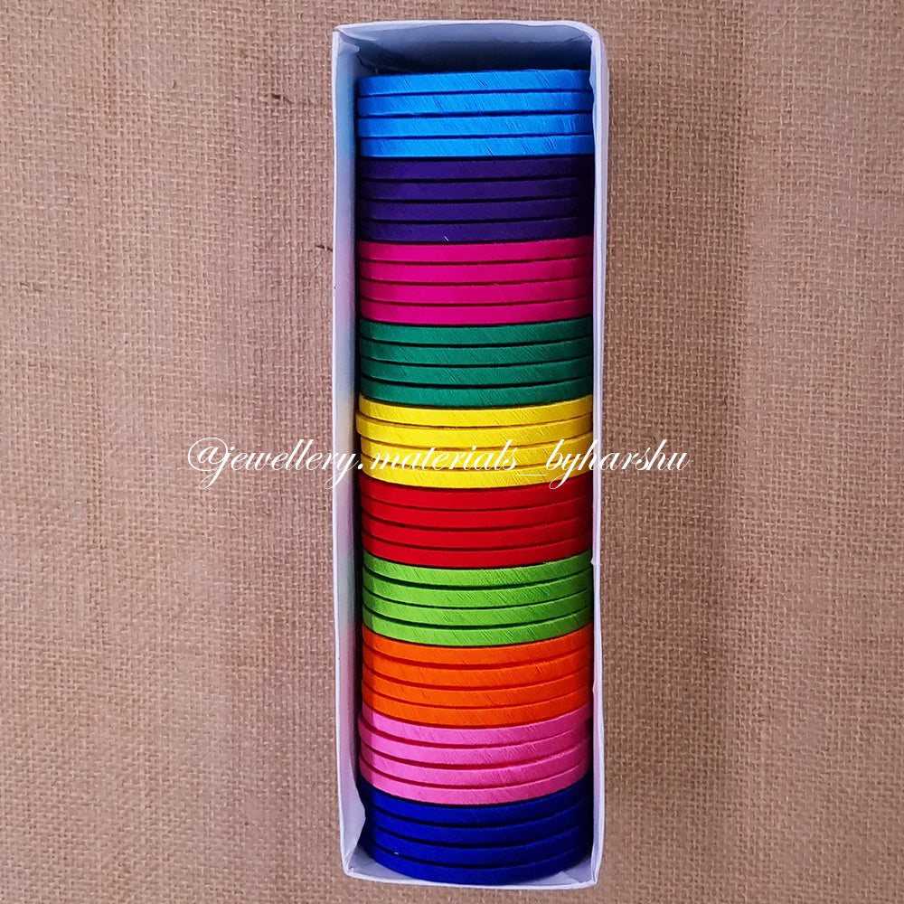 Flat Wrapped Bangles 4 Cut – Harshu's Craft Store