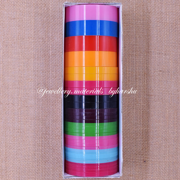 Plain Flat Bangles Mixed Cut (1,2,4 and 6 Cut) – Harshu's Craft Store