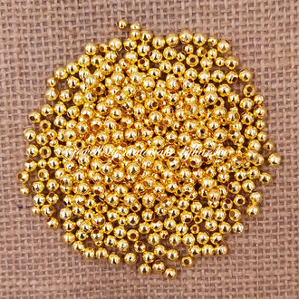 Gold Metal Beads – Harshu's Craft Store